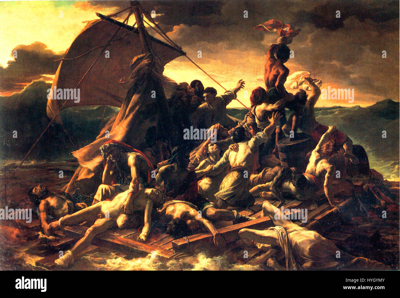 'Raft of the Medusa' by Théodore Géricault is a monumental painting ...