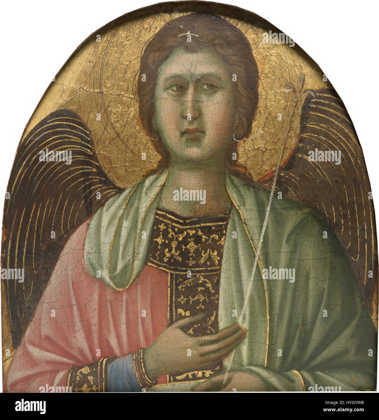Duccio di Buoninsegna’s 'Maesta' features an angel on the backside of a ...