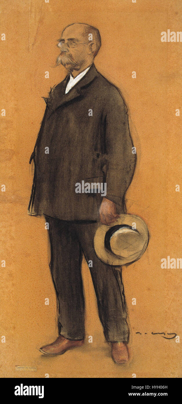 Ramon Casas' painting, *Francesc Miquel i Badia*, showcases the Catalan ...