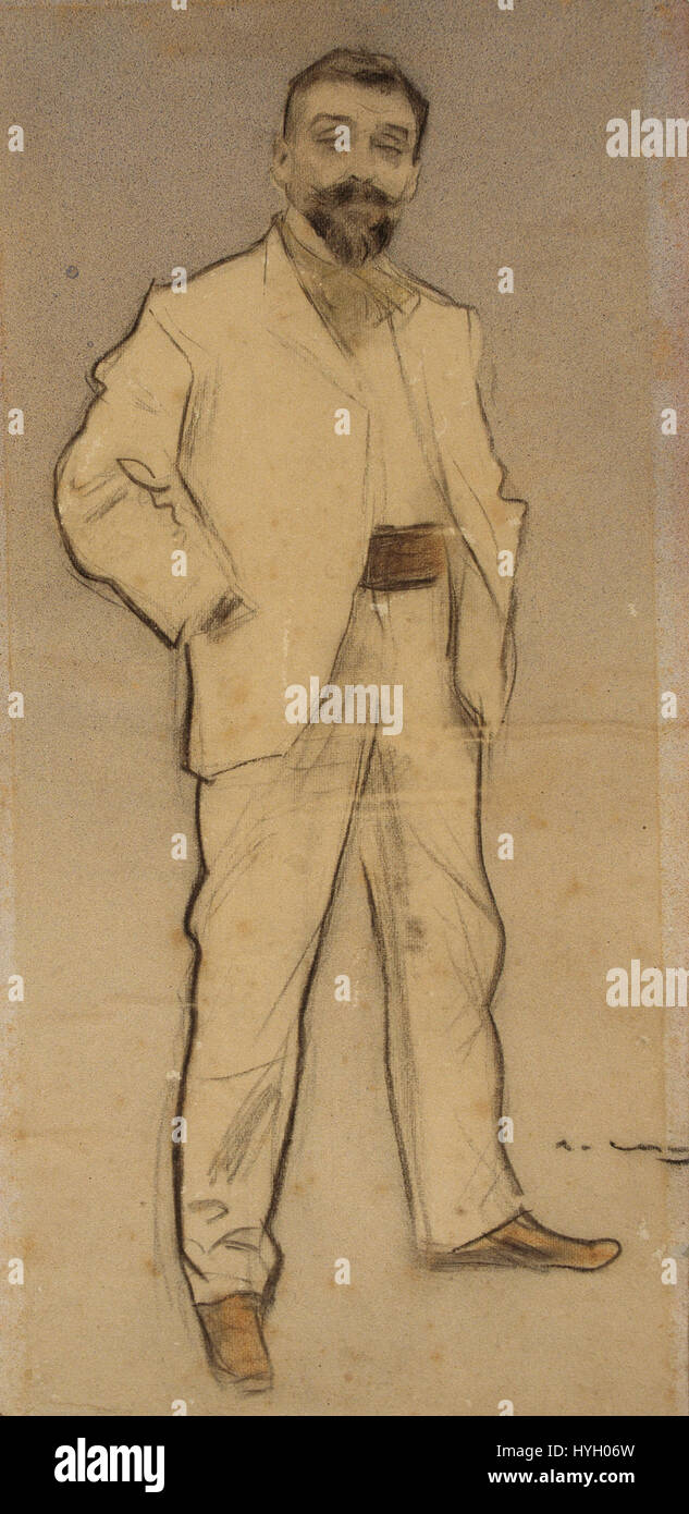 The painting 'Ramon Casas MNAC Josep Cusachs 027323 D 006482' showcases ...