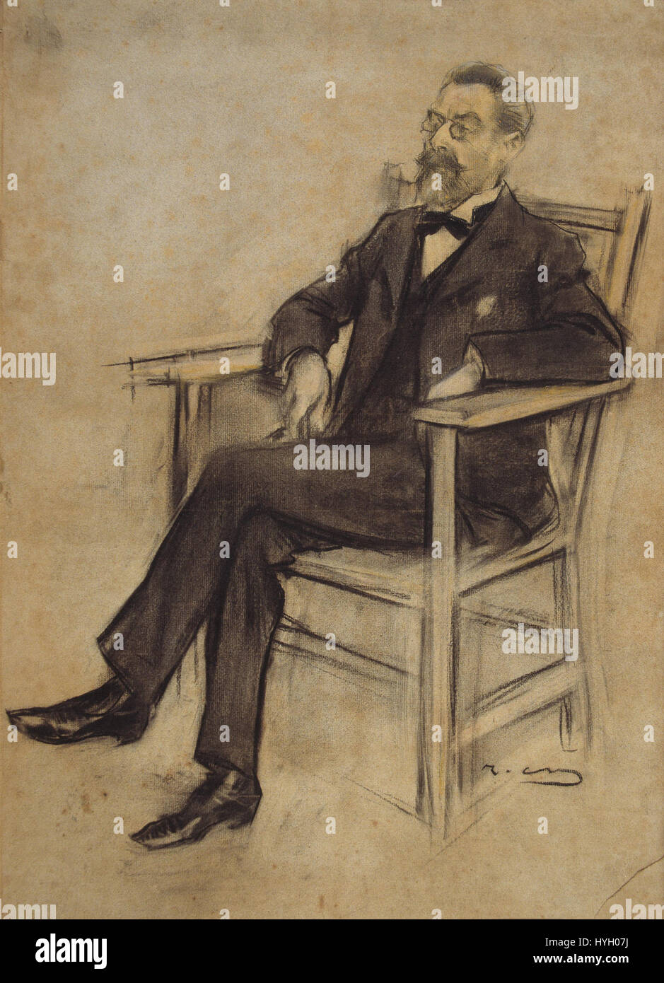 Ramon Casas was a prominent Catalan painter, and this work is part of ...