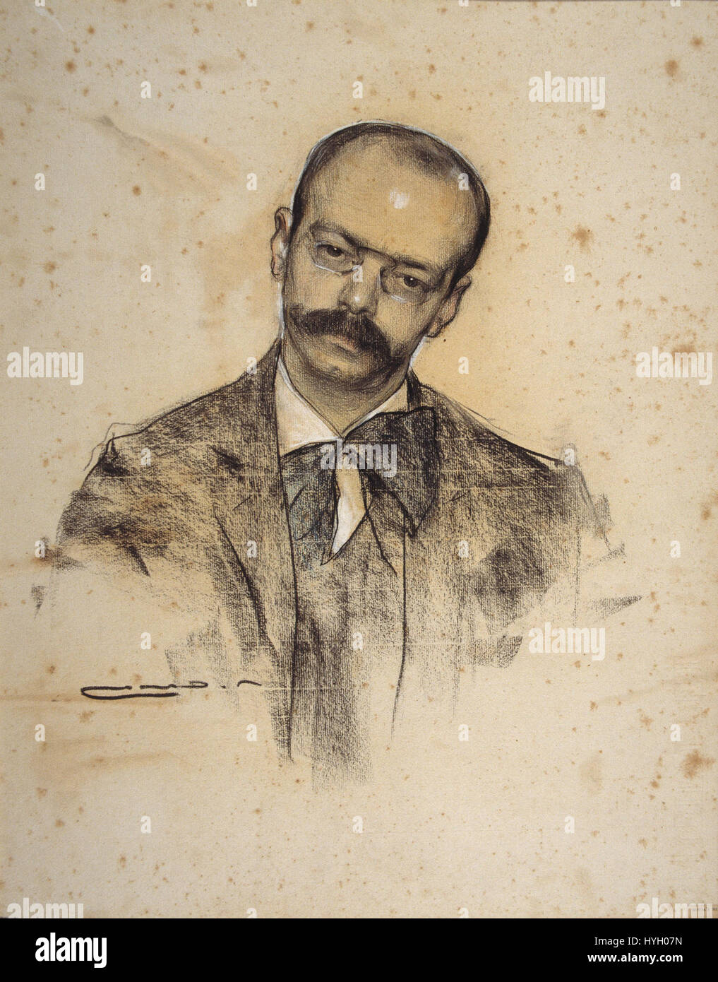 Ramon Casas, a prominent Catalan modernist painter, depicts Gabriel ...