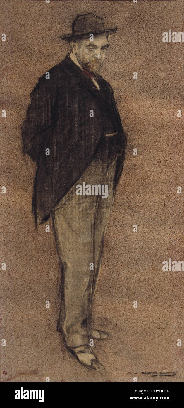 Ramon Casas, a Spanish modernist painter, is known for his portrayal of ...