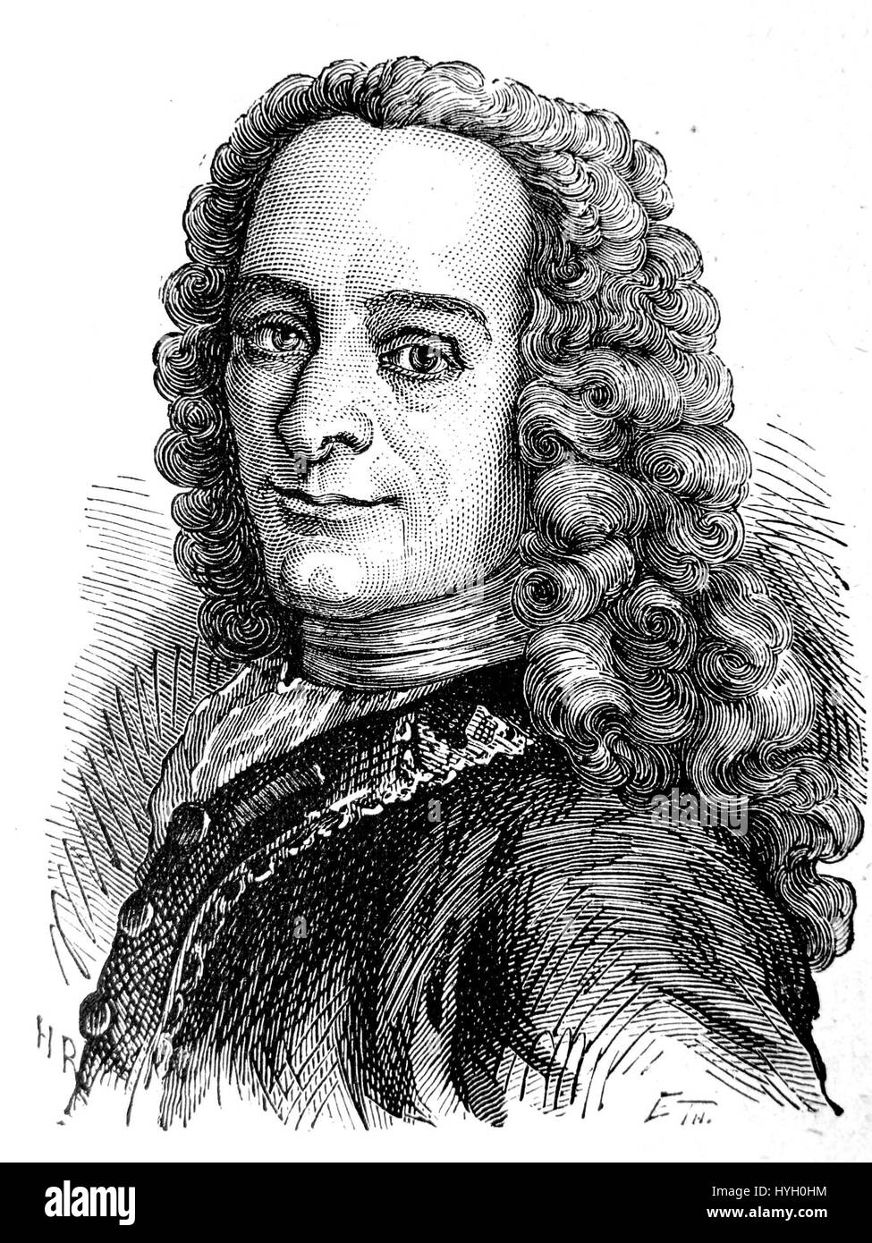 Drawing of voltaire 1694 1778 hi-res stock photography and images - Alamy