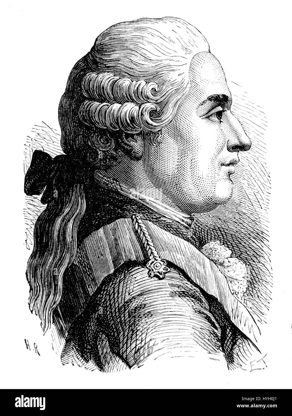 This historical portrait depicts Comte de Provence, the future Louis ...