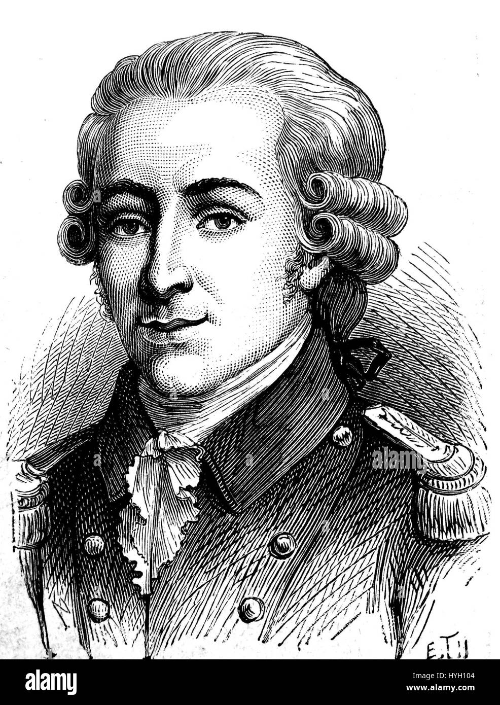 Thomas de Mahy, an 18th-century French nobleman, is depicted in this ...