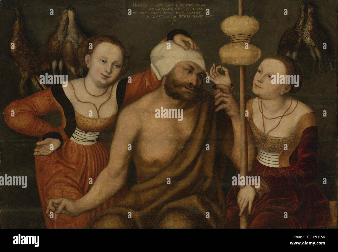 Lucas Cranach I's 'Hercules and Omphale' depicts the mythological story ...