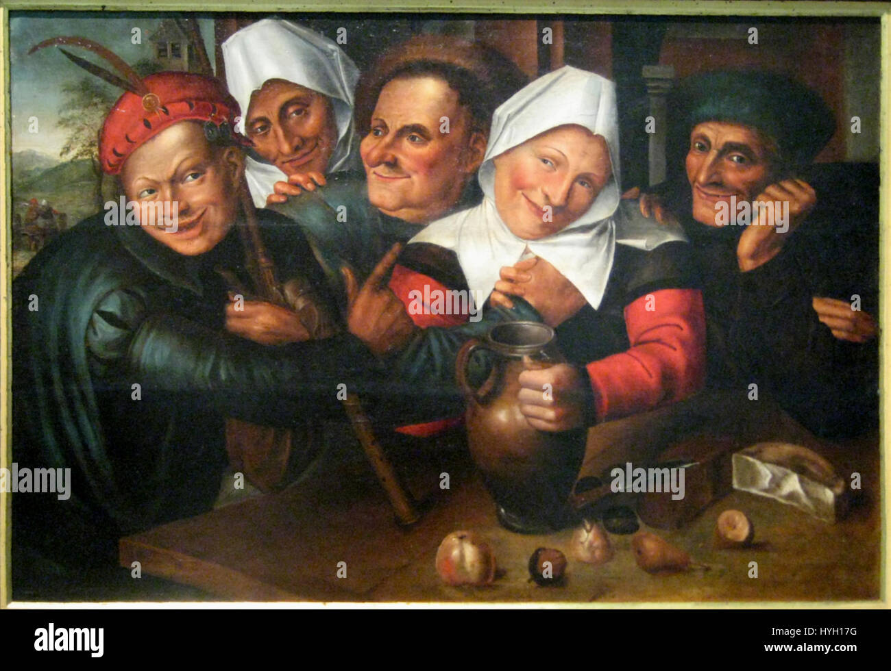 This artwork, attributed to the Workshop of Jan Massys, displays the ...