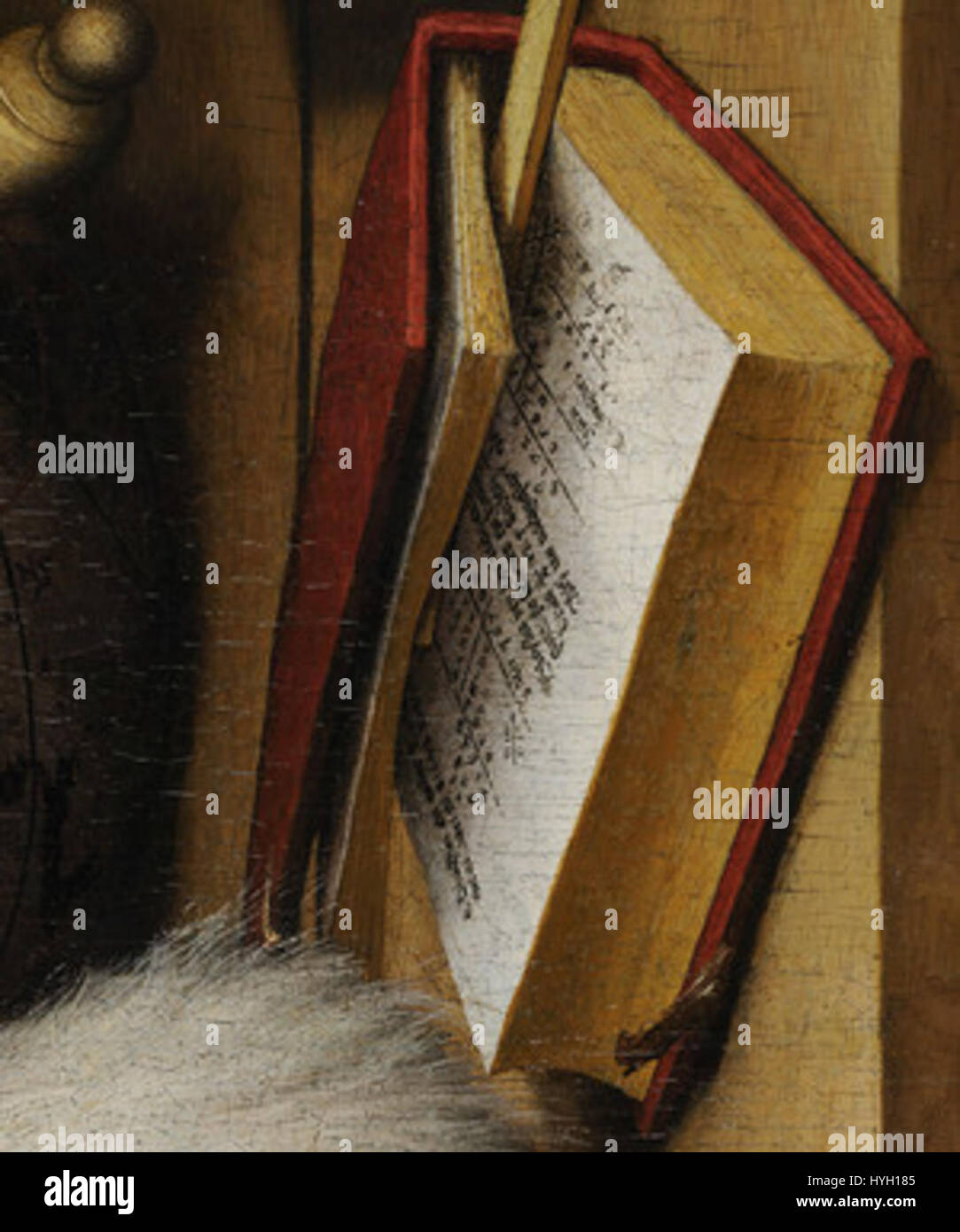 The Arithmetic Book from The Ambassadors, painted by Hans Holbein the ...