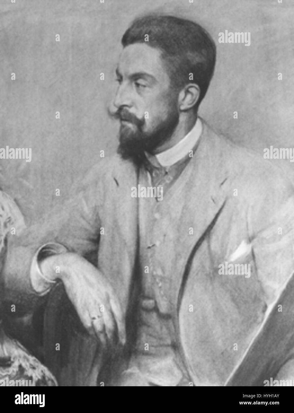 Portrait of Juliette and Rodolphe Wytsman (cropped2 Stock Photo - Alamy