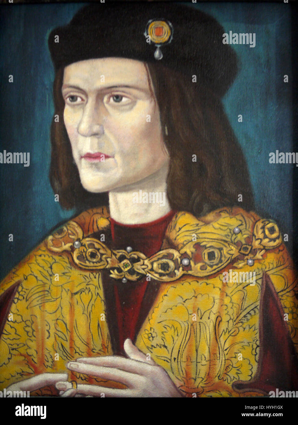 A portrait of Richard as King, likely referring to Richard the ...