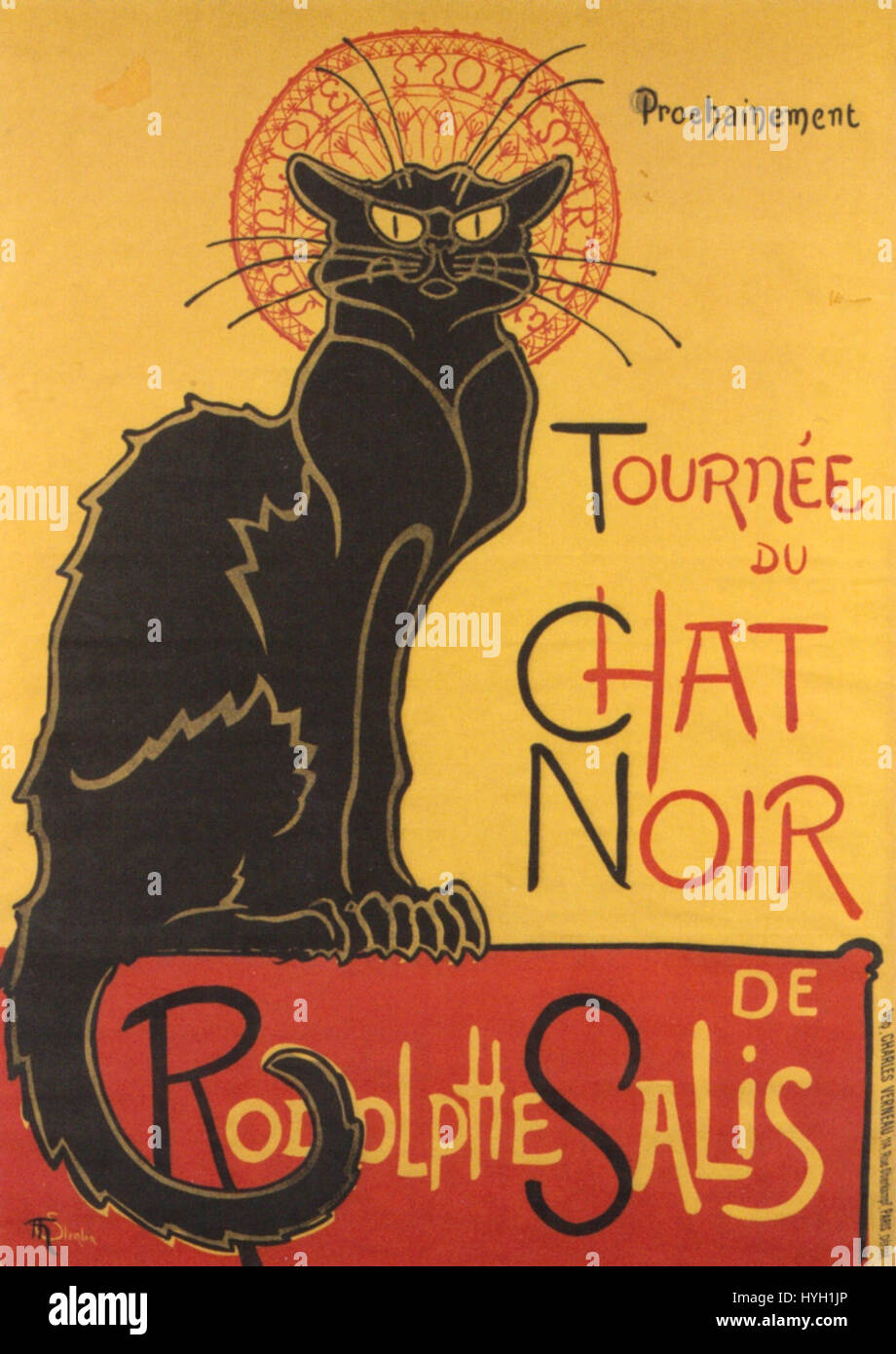 Steinlein’s 'Chatnoir' is an iconic piece depicting a black cat, a ...