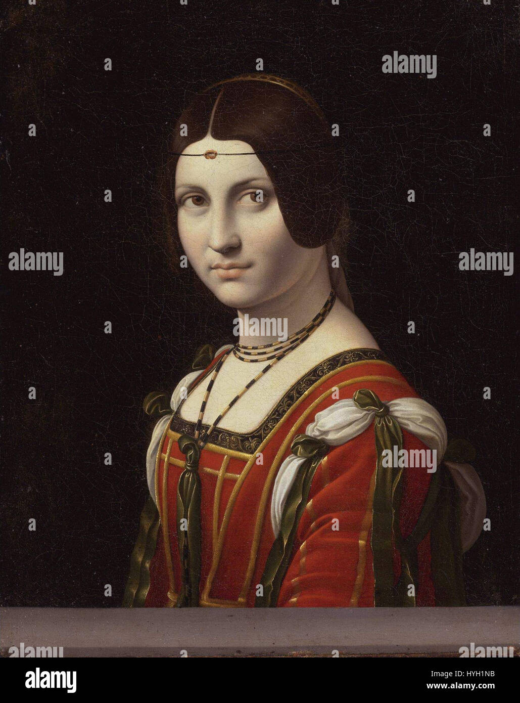 'La Belle Ferronière' by Hahn is a portrait of a woman in Renaissance ...