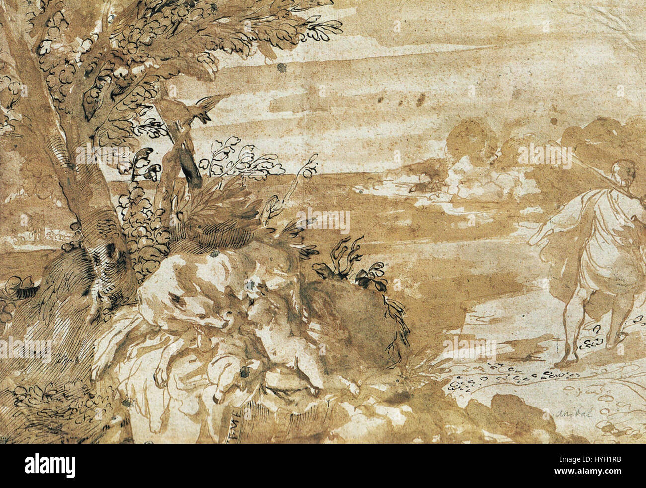 The Louvre's painting 'Romulus et Remus et un homme' depicts the ...