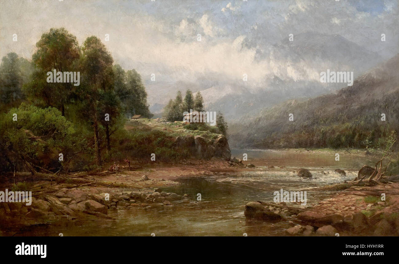 'Morning on the French Broad' is a landscape painting by Andrew Melrose ...