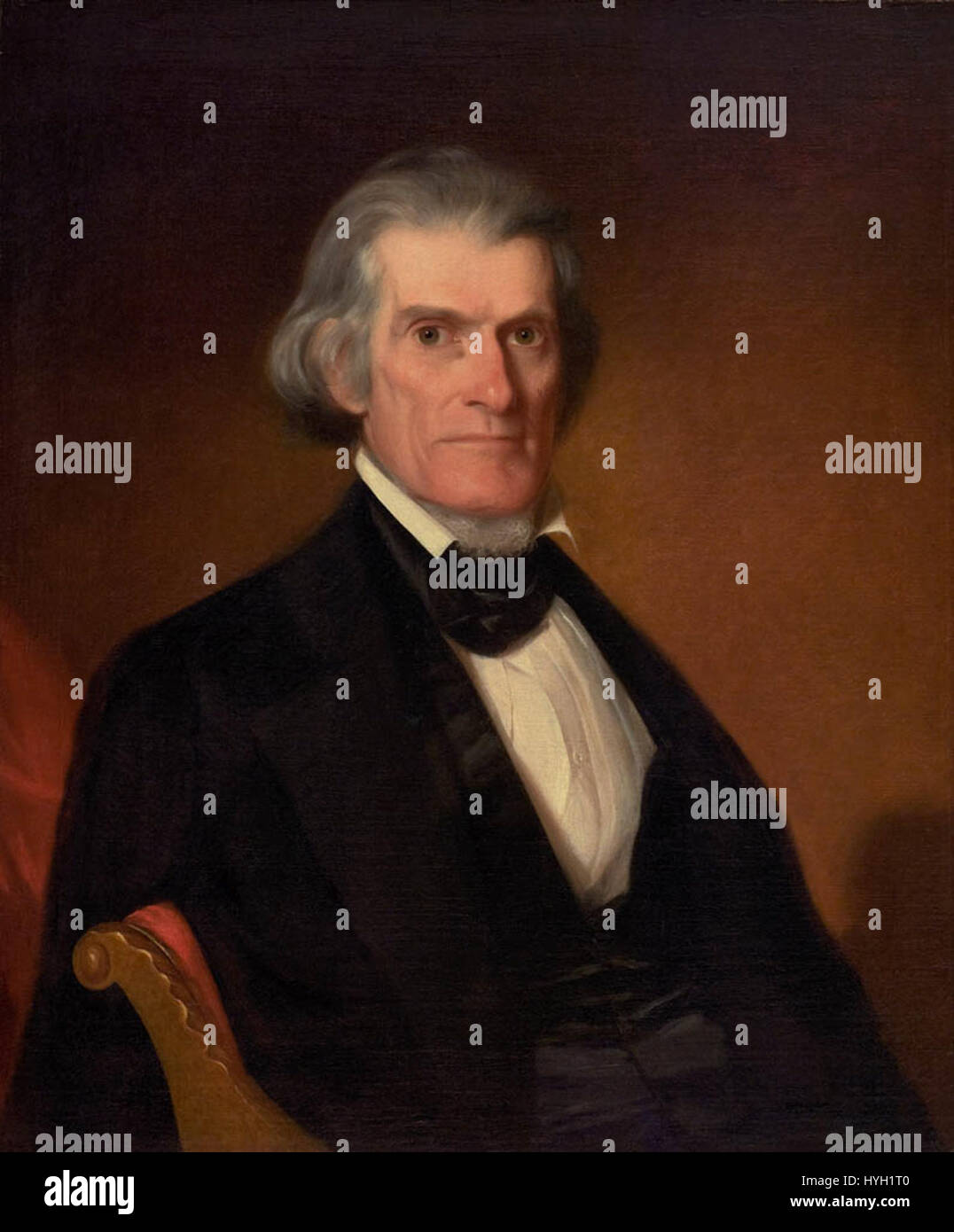 'John Caldwell Calhoun' by William Harrison Scarborough Stock Photo - Alamy