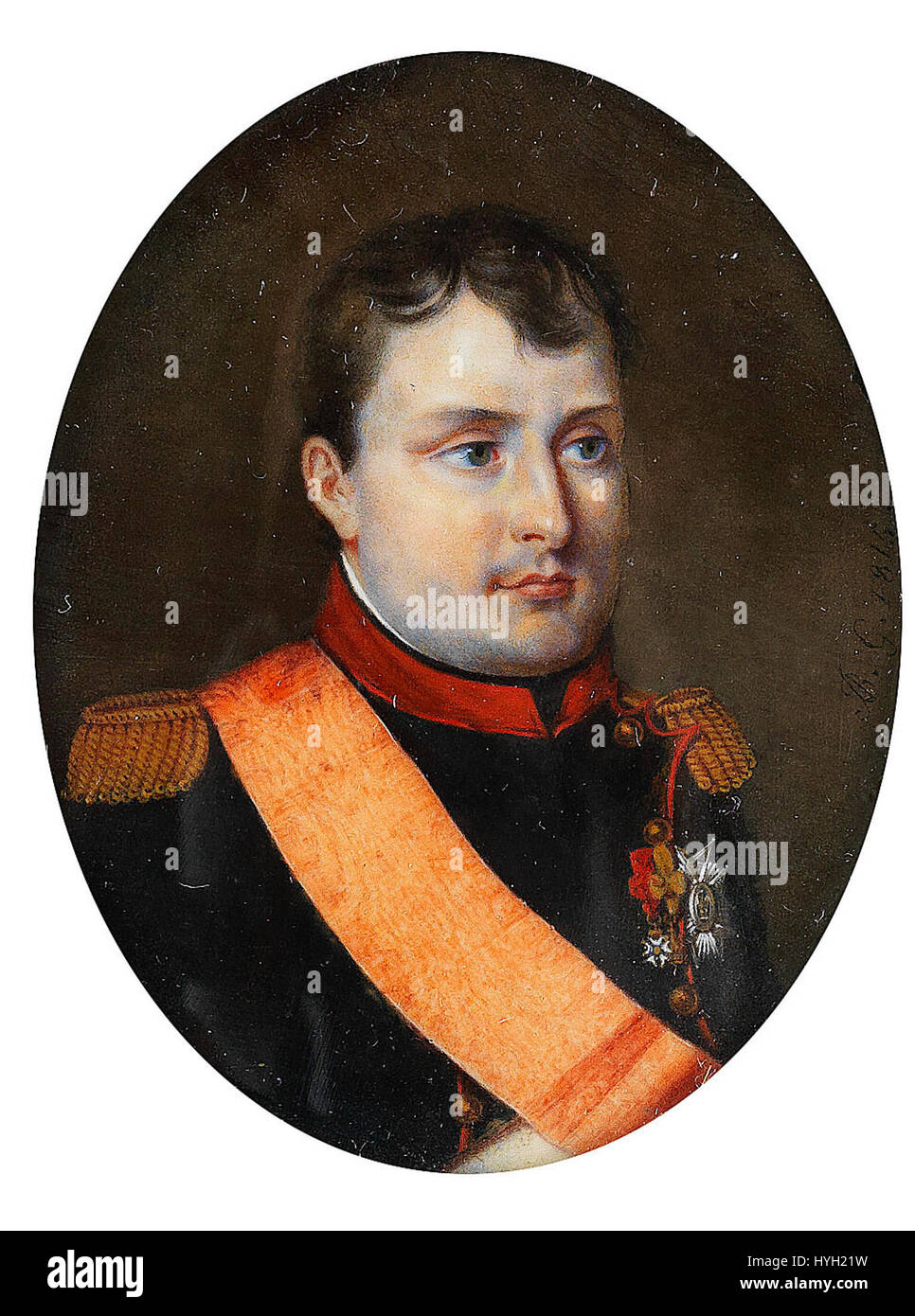 This painting of Napoleon in 1815 depicts the famous French leader near ...