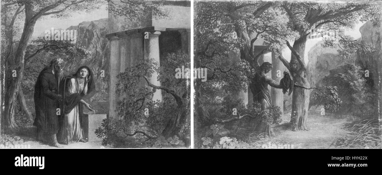 'Philemon und Baucis' by Janus Genelli depicts the mythological story ...