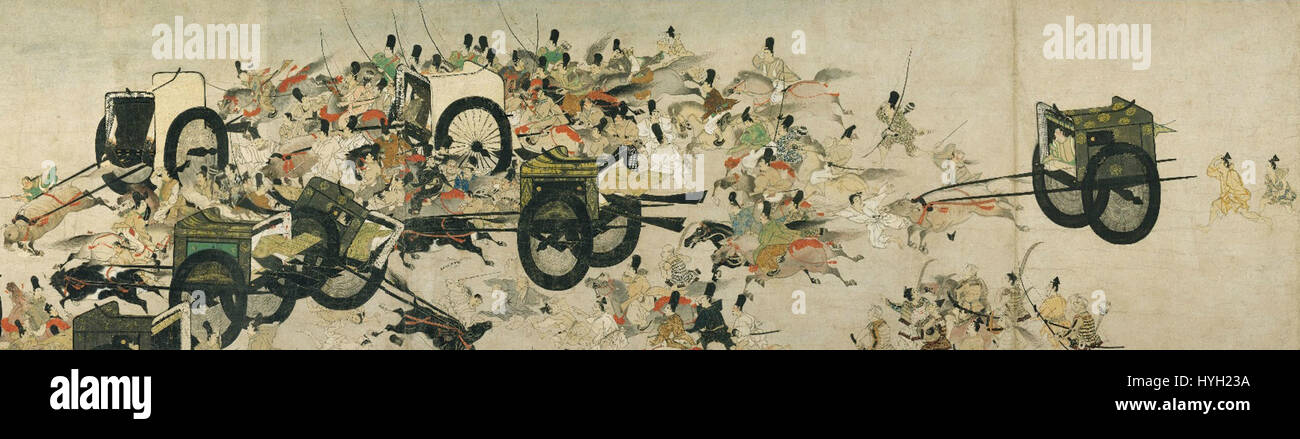 The 'Heiji Monogatari Emaki' is a Japanese handscroll painting ...