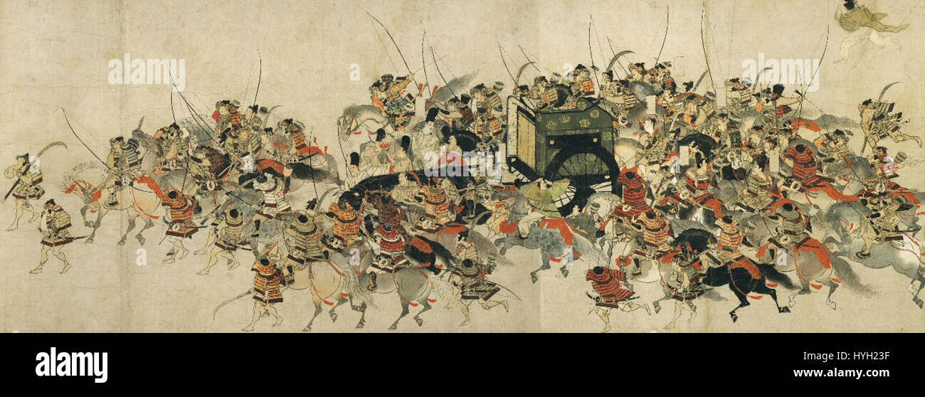 Heiji Monogatari Emaki Sanjo scroll part 7 Stock Photo - Alamy