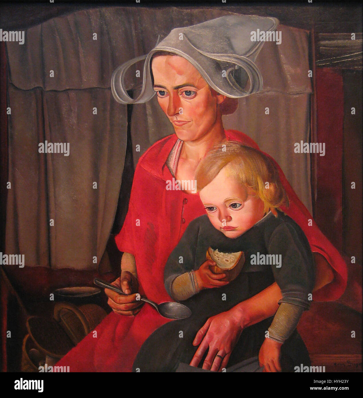 Boris Grigoriev's painting 'Poverty' (1925) captures the harsh ...