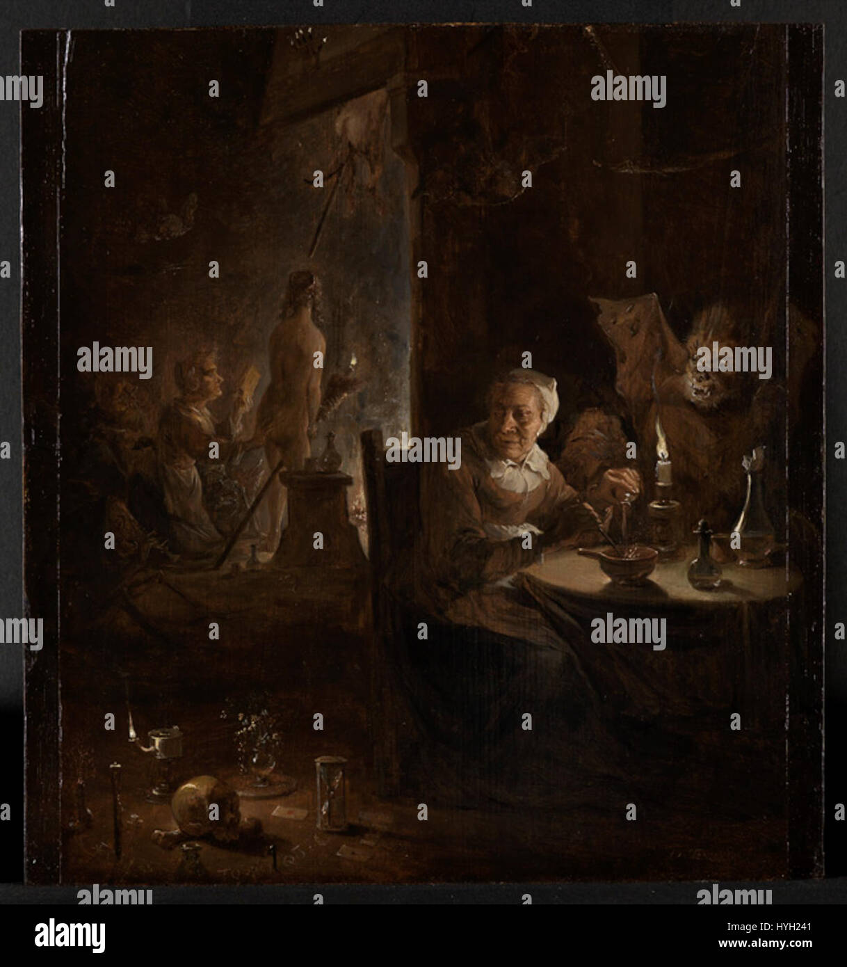 David Teniers (II) Witches' kitchen Stock Photo - Alamy