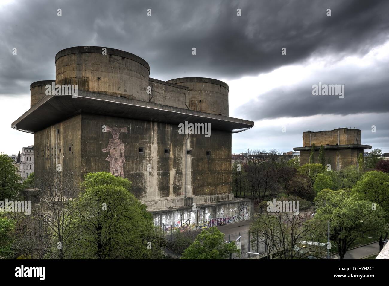 Wien, Flakturm - Vienna, Flak Tower Stock Photo - Alamy