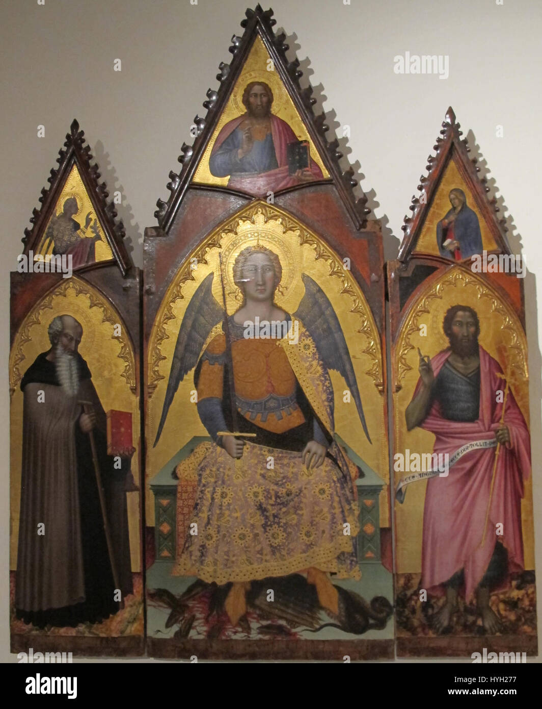 Angelo Puccinelli's 'San Michele in Trono e Santi' (St. Michael in the ...