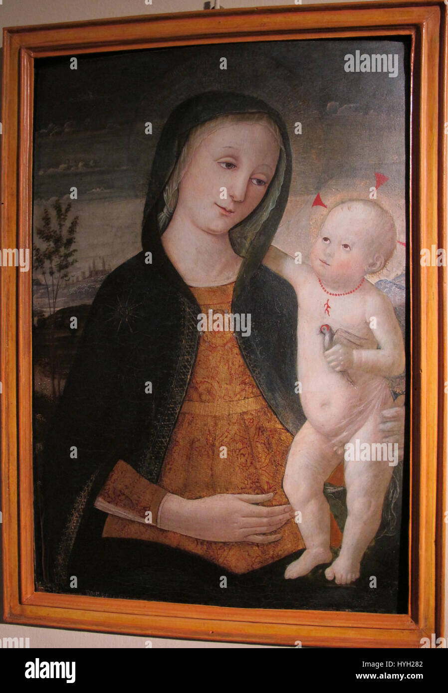 Bernardino Fungai's painting 'Madonna col Bambino' depicts the Virgin ...