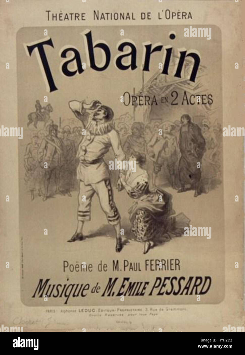 An early 20th-century French poster for the Tabarin nightclub ...