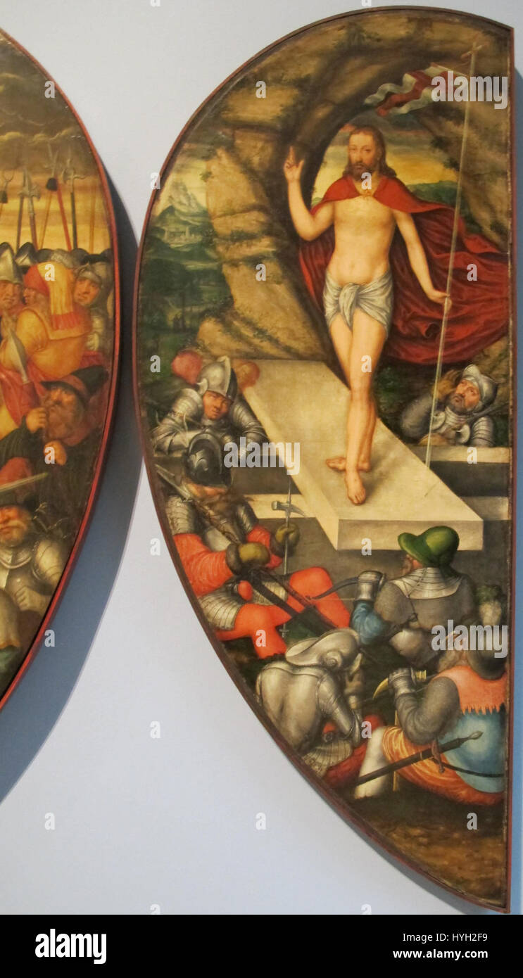 This 1584 altarpiece by Lucas Cranach the Younger depicts religious ...