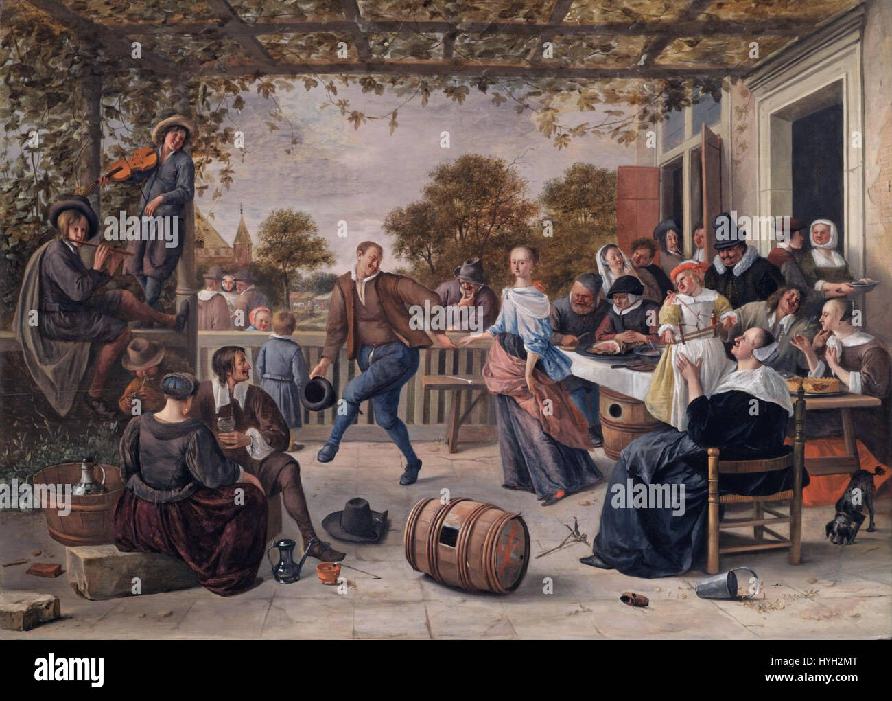History jan steen dancing couple hi-res stock photography and images ...
