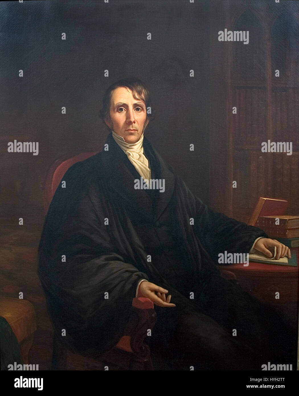 This portrait of William Ellery Channing by Henry Cheever Pratt, painted in 1857, depicts the ...