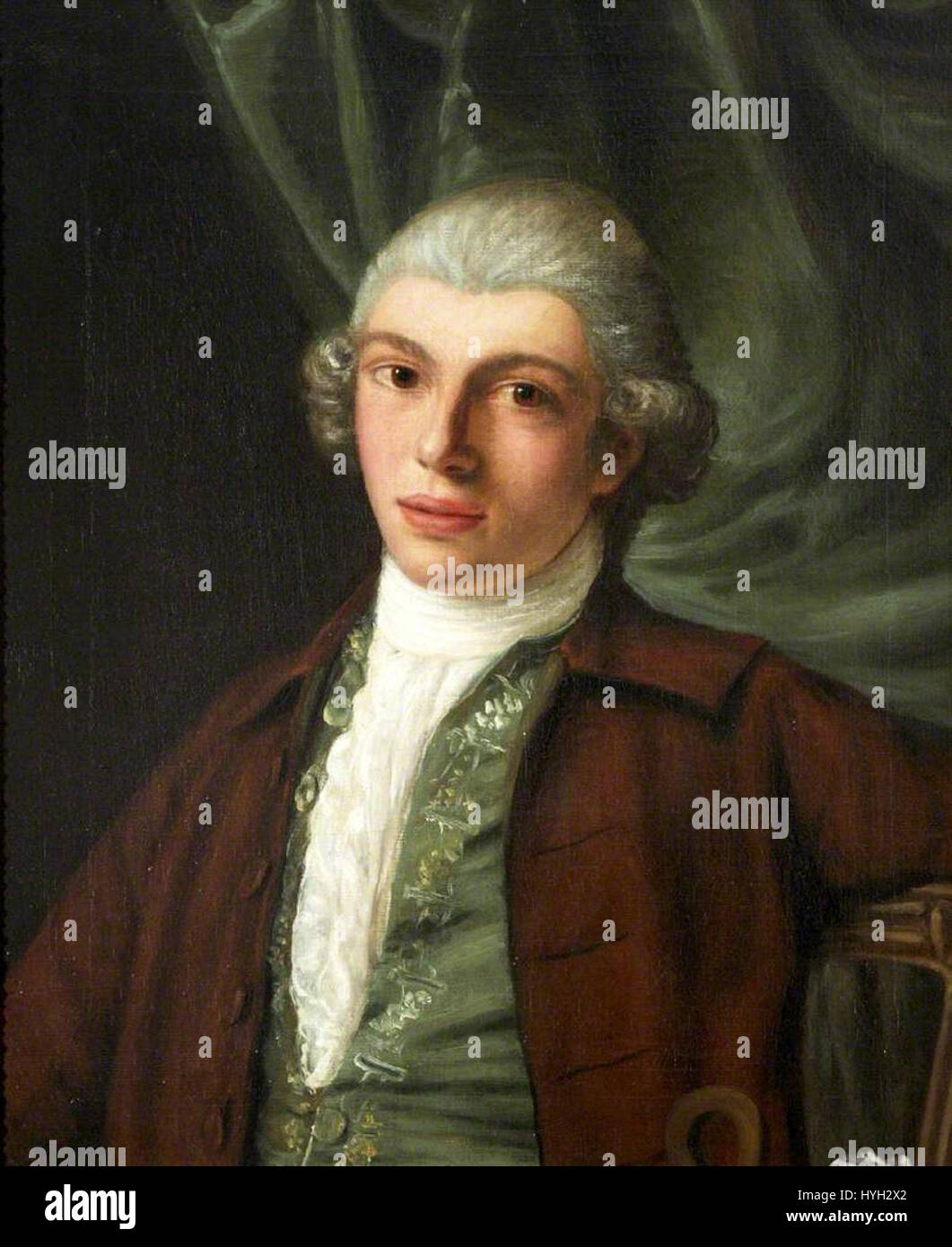 Attributed to Thomas Luny, this self-portrait reflects the artist’s ...