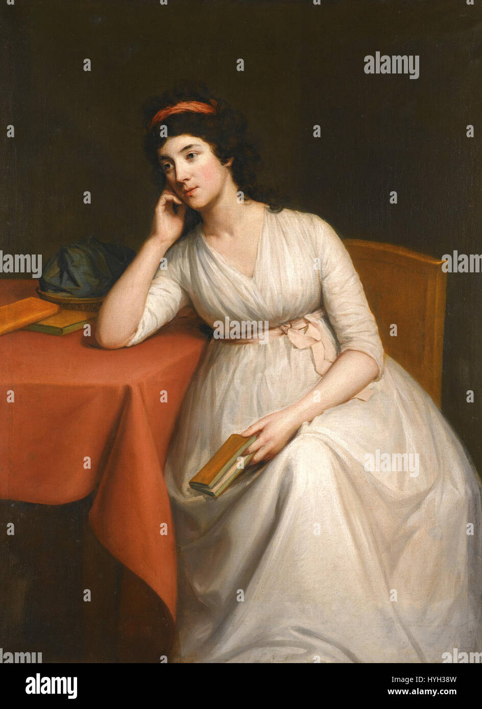 This portrait by Hugh Douglas Hamilton is likely of Lady Charlotte ...
