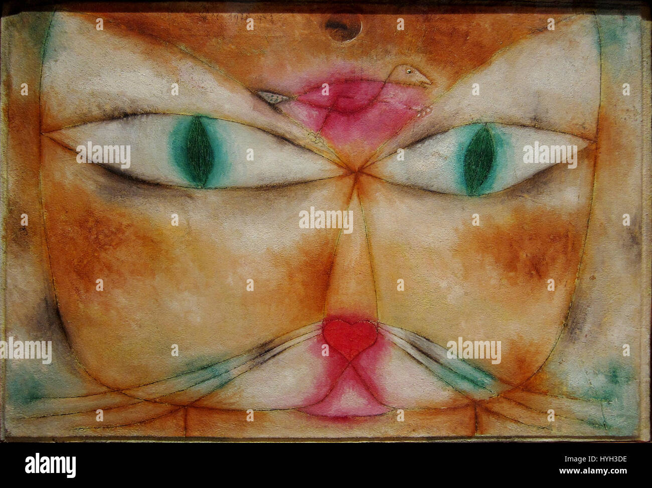 Paul Klee's 'Cat and Bird' is a whimsical yet profound artwork housed ...