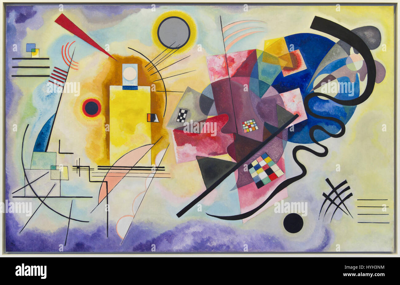 Wassily Kandinsky's *Jaune Rouge Bleu* (Yellow Red Blue) represents the ...