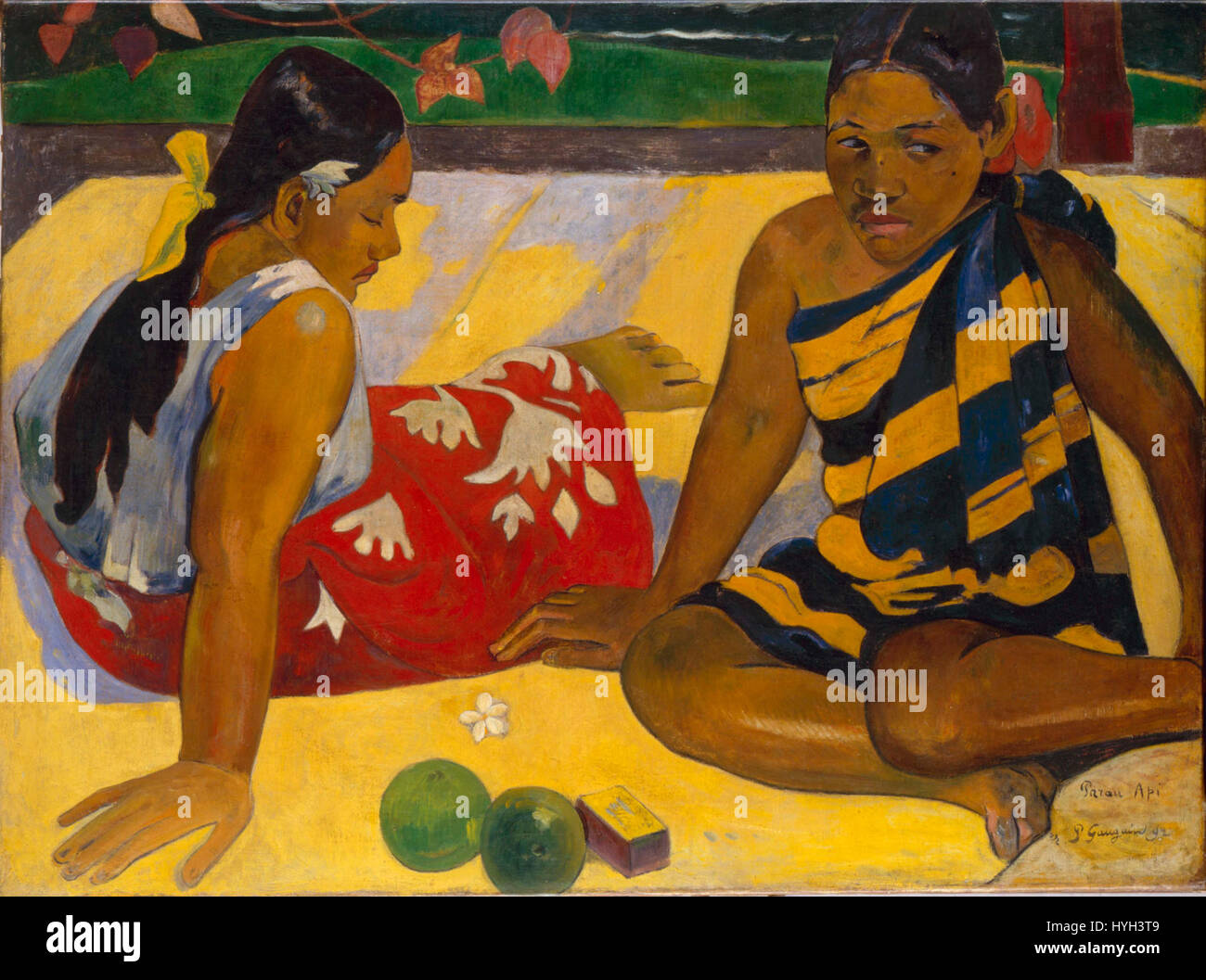 A painting by Paul Gauguin, an influential French Post-Impressionist ...