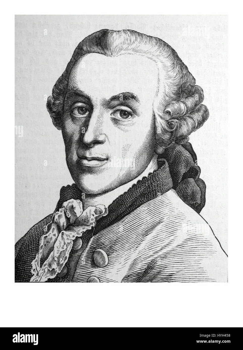 Johann August Unzer Stock Photo - Alamy