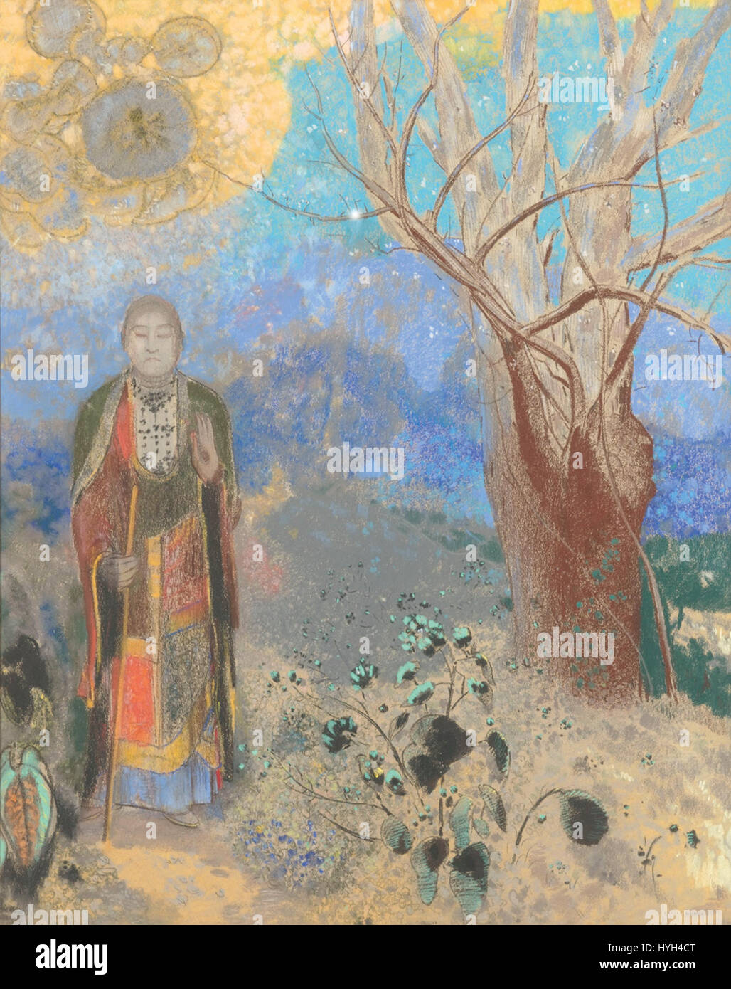 The artwork 'Buddha' by Odilon Redon reflects the artist's symbolic ...