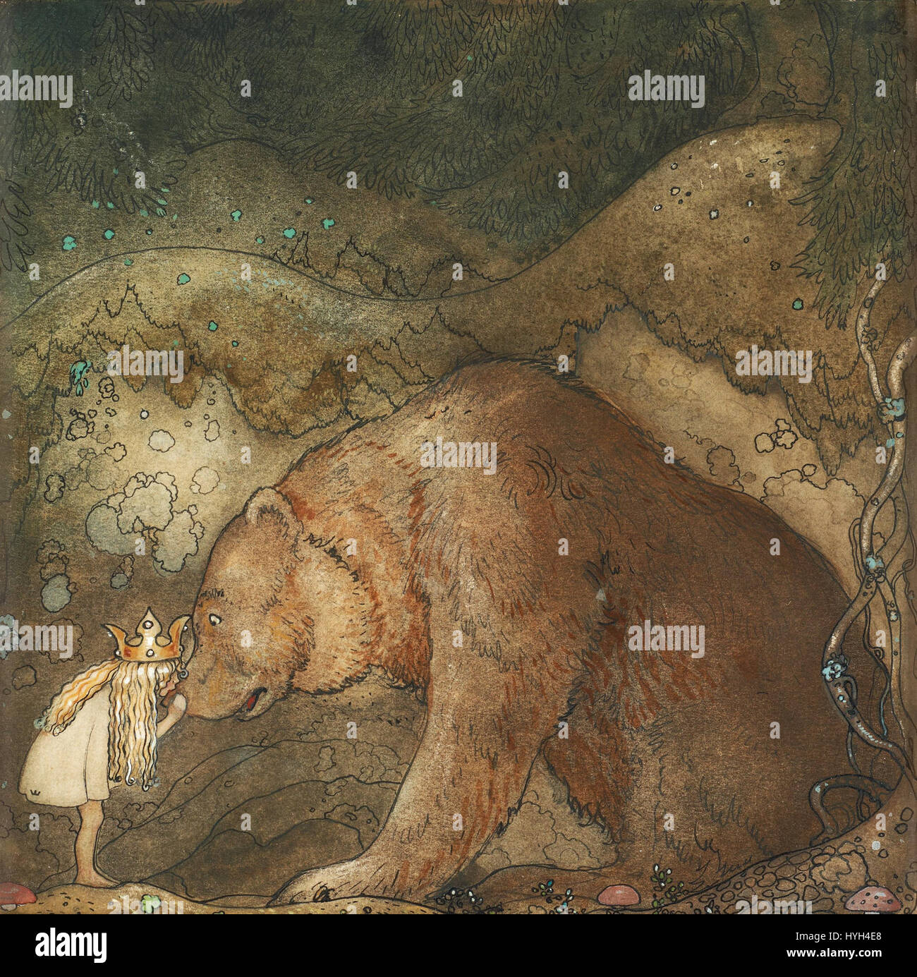 'Stackars lilla Basse!' is a Swedish artwork that portrays a ...