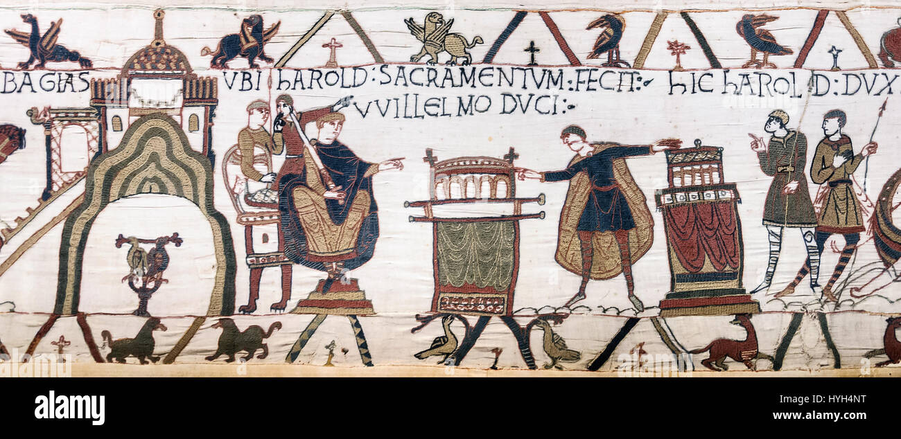 William the conqueror bayeux tapestry hi-res stock photography and ...