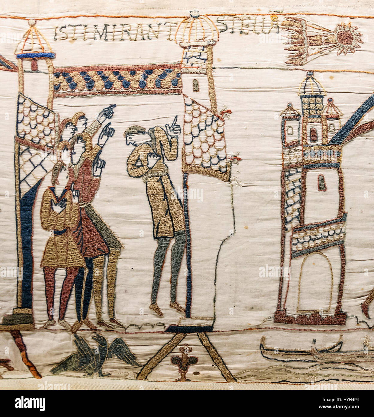 Tapestry of bayeux halley's comet hi-res stock photography and images ...
