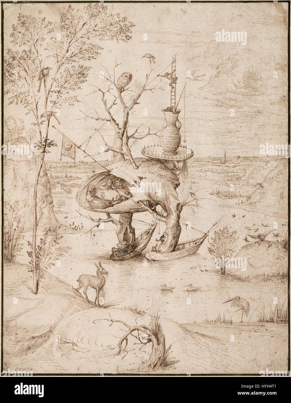 Hieronymus Bosch The Tree Man, c. 1505 Google Art Project Stock Photo ...