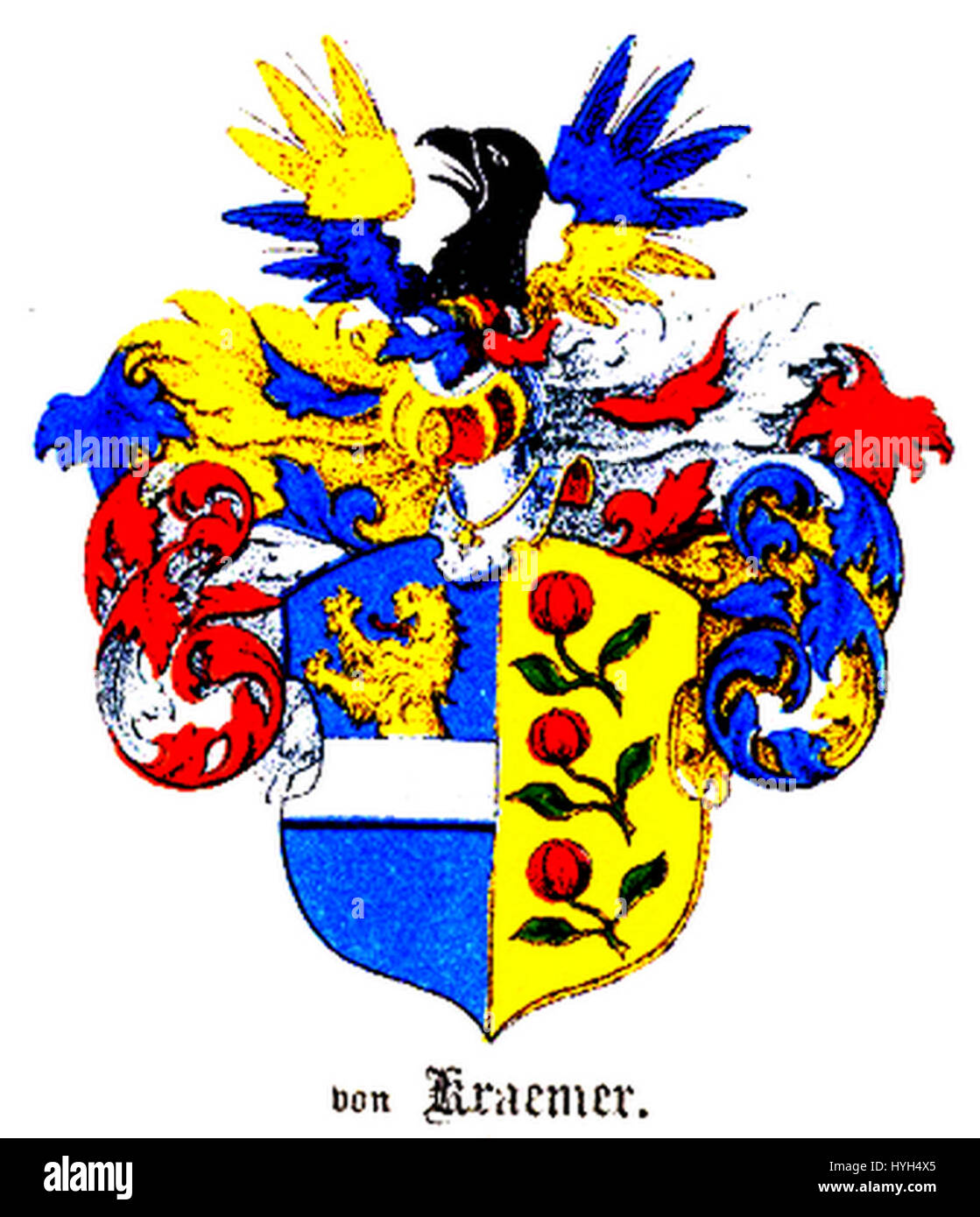 The Kraemer CoA is a heraldic coat of arms associated with a ...