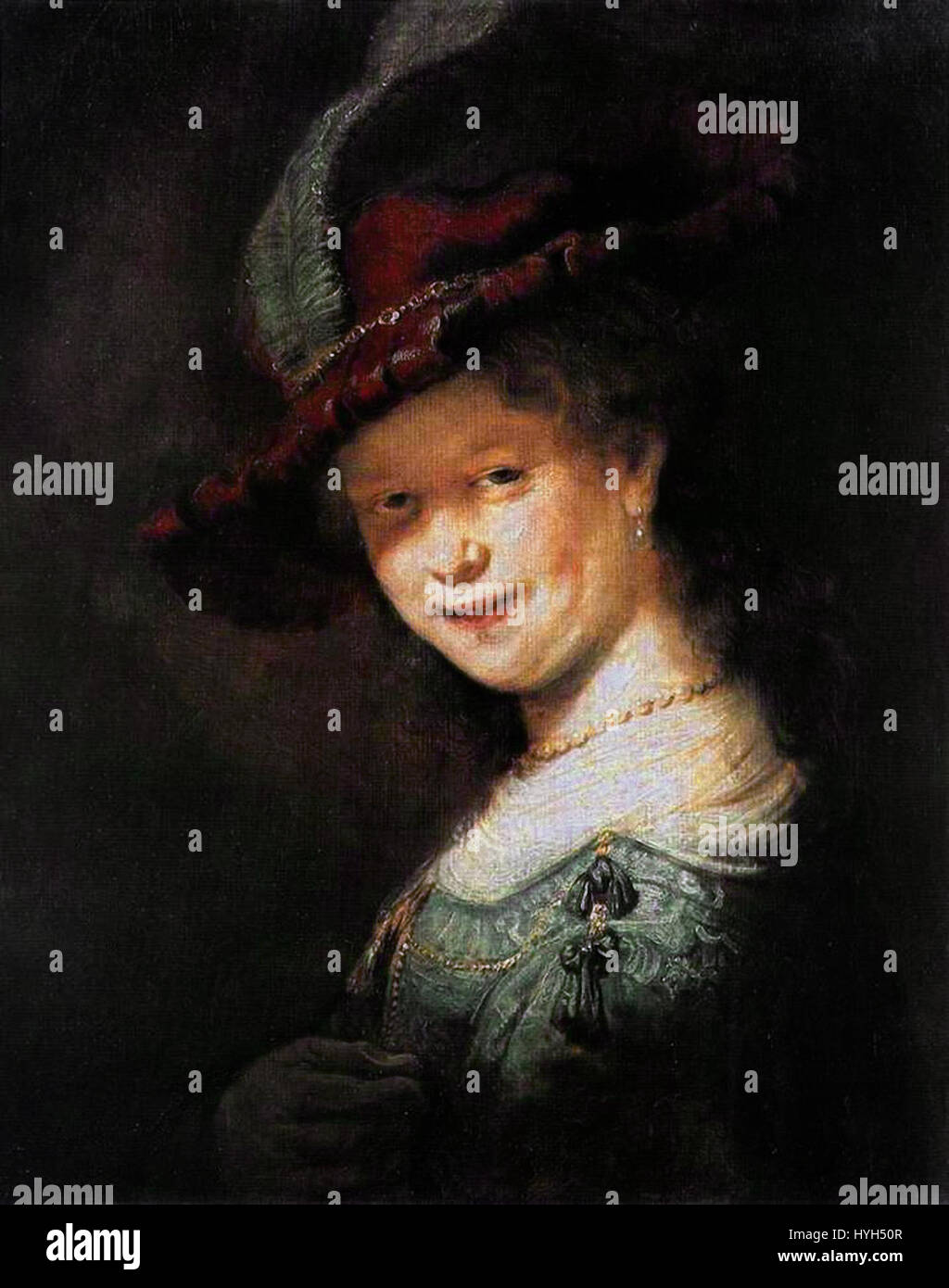 Rembrandt’s 'Portrait of the Young Saskia' features a portrait of his ...