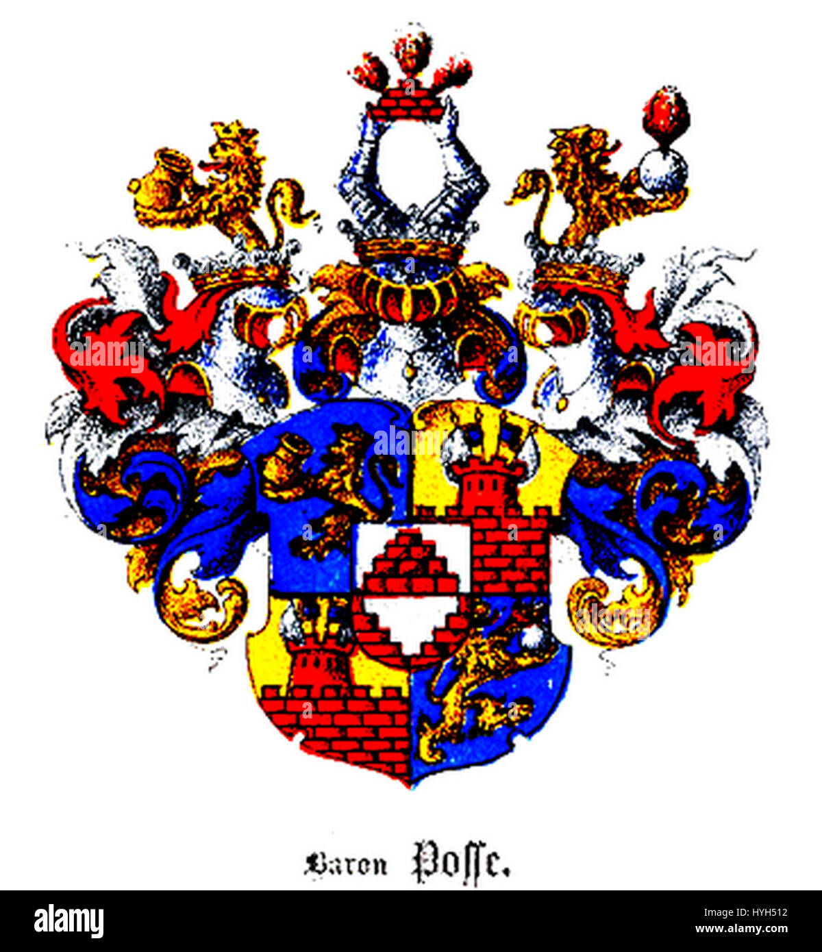 'Posse Baron BWB' refers to an artwork, possibly of historical or noble ...