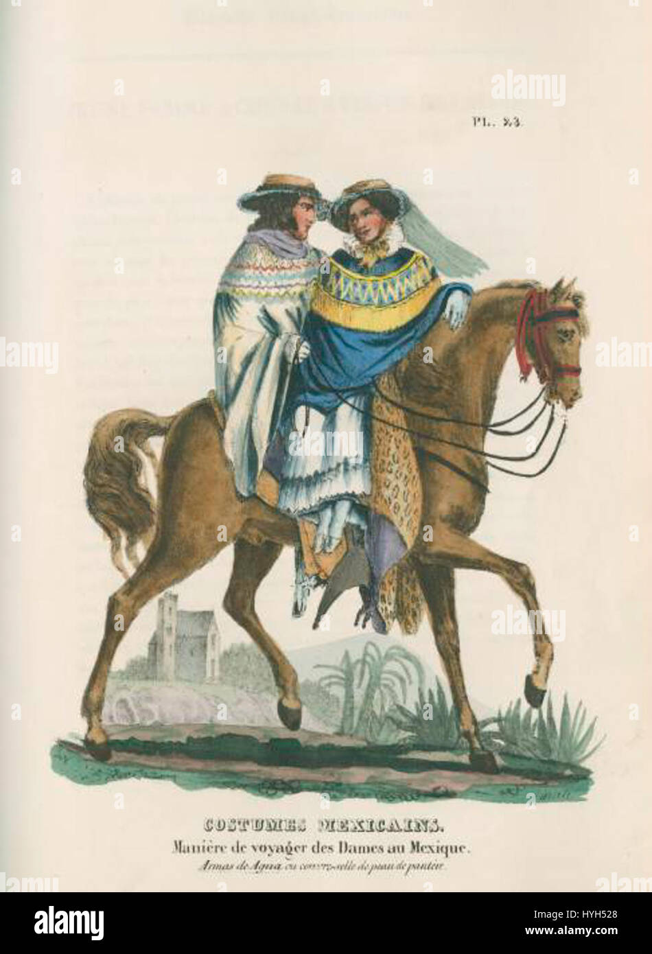 'Manière de voyager des Dames au Mexique' by Claudio Linati is an 1828 ...