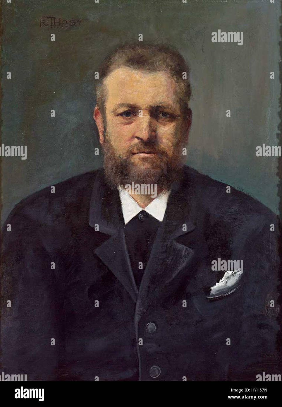 This signed portrait by Rudolf Thost, created in the late 19th century ...