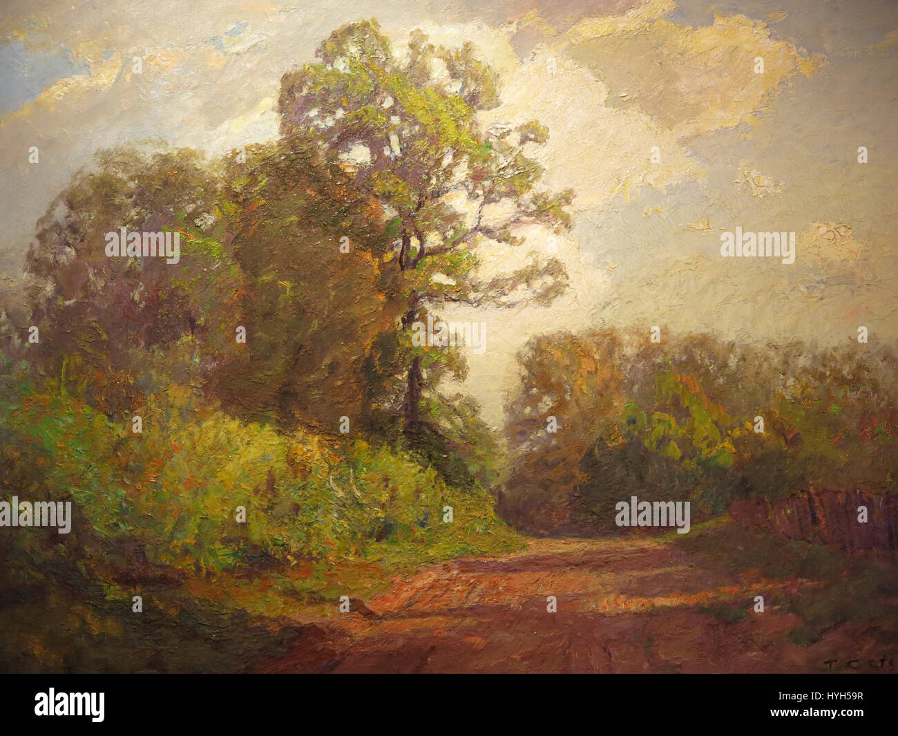 'Sunny Road' by Theodore Clement Steele captures the serene beauty of ...